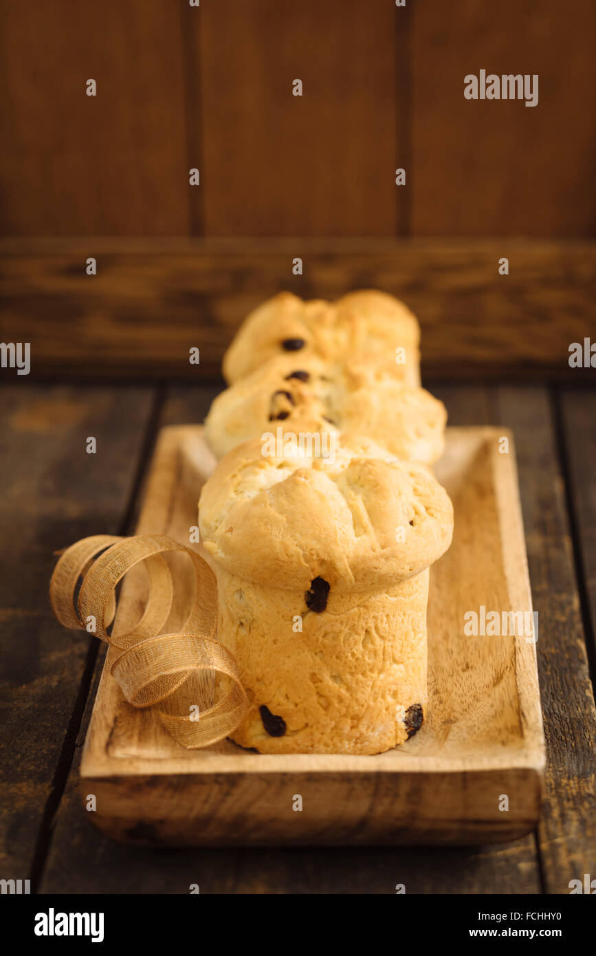 Home baked mini panettone hi-res stock photography and images - Alamy