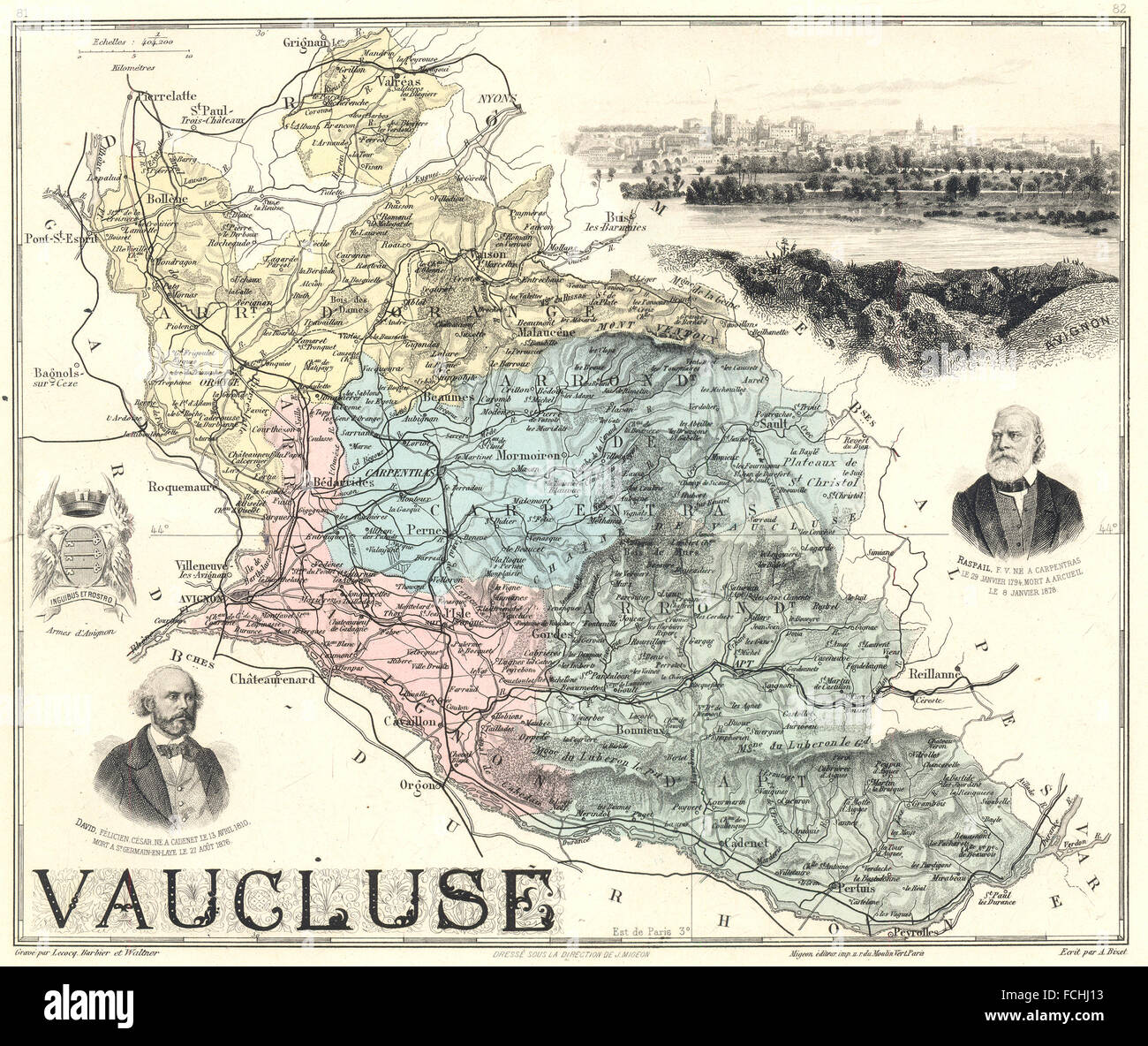 Map of vaucluse hi-res stock photography and images - Alamy