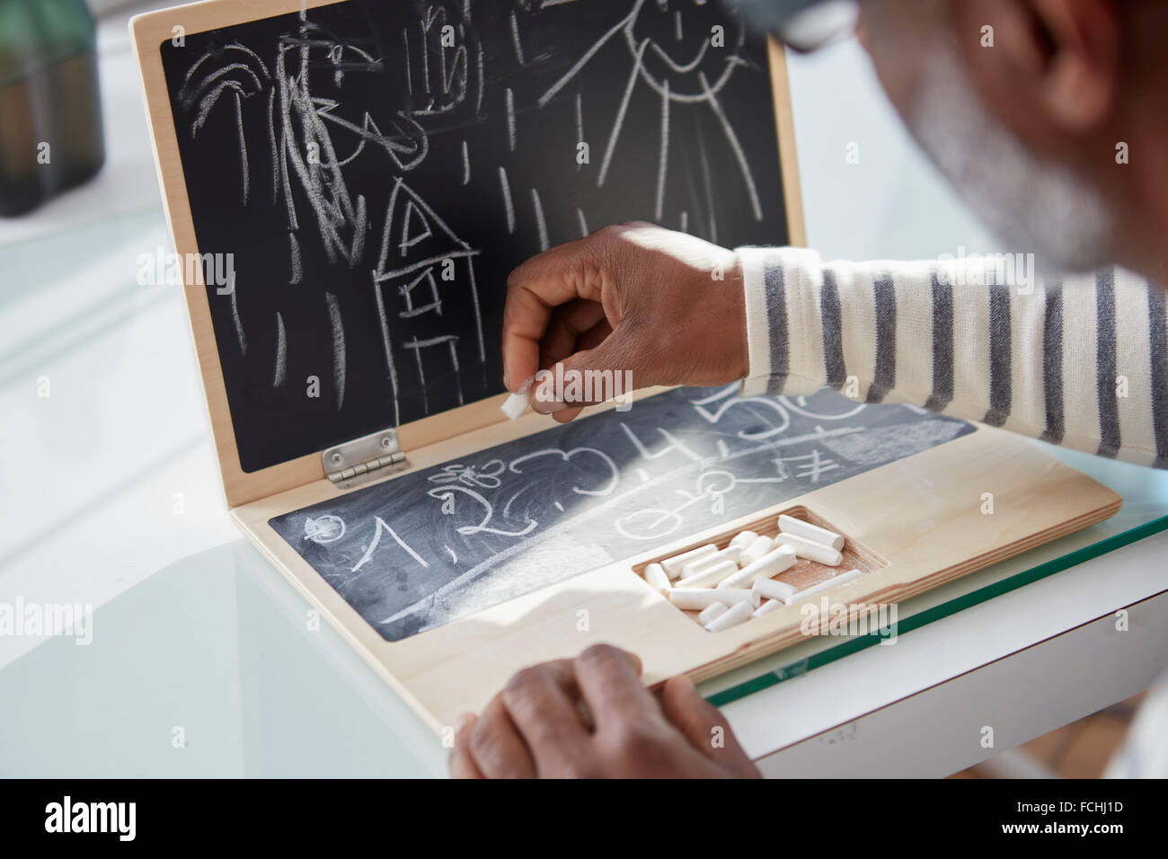 Man children's toy notebook close-up Stock Photo - Alamy