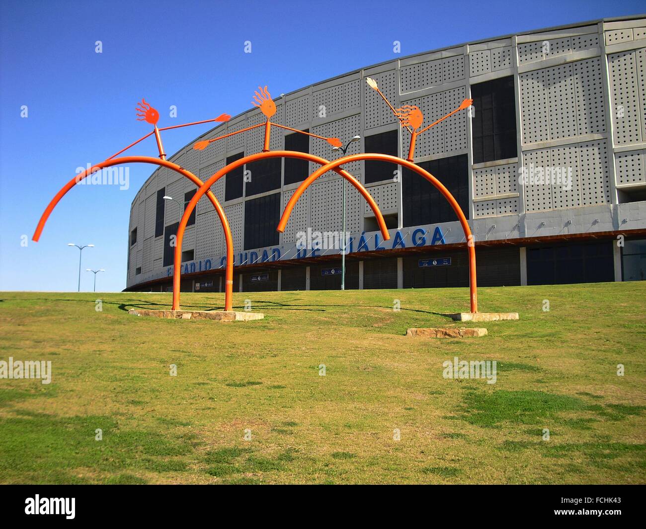 Malaga (Spain). Athletics Stadium Málaga City Stock Photo - Alamy
