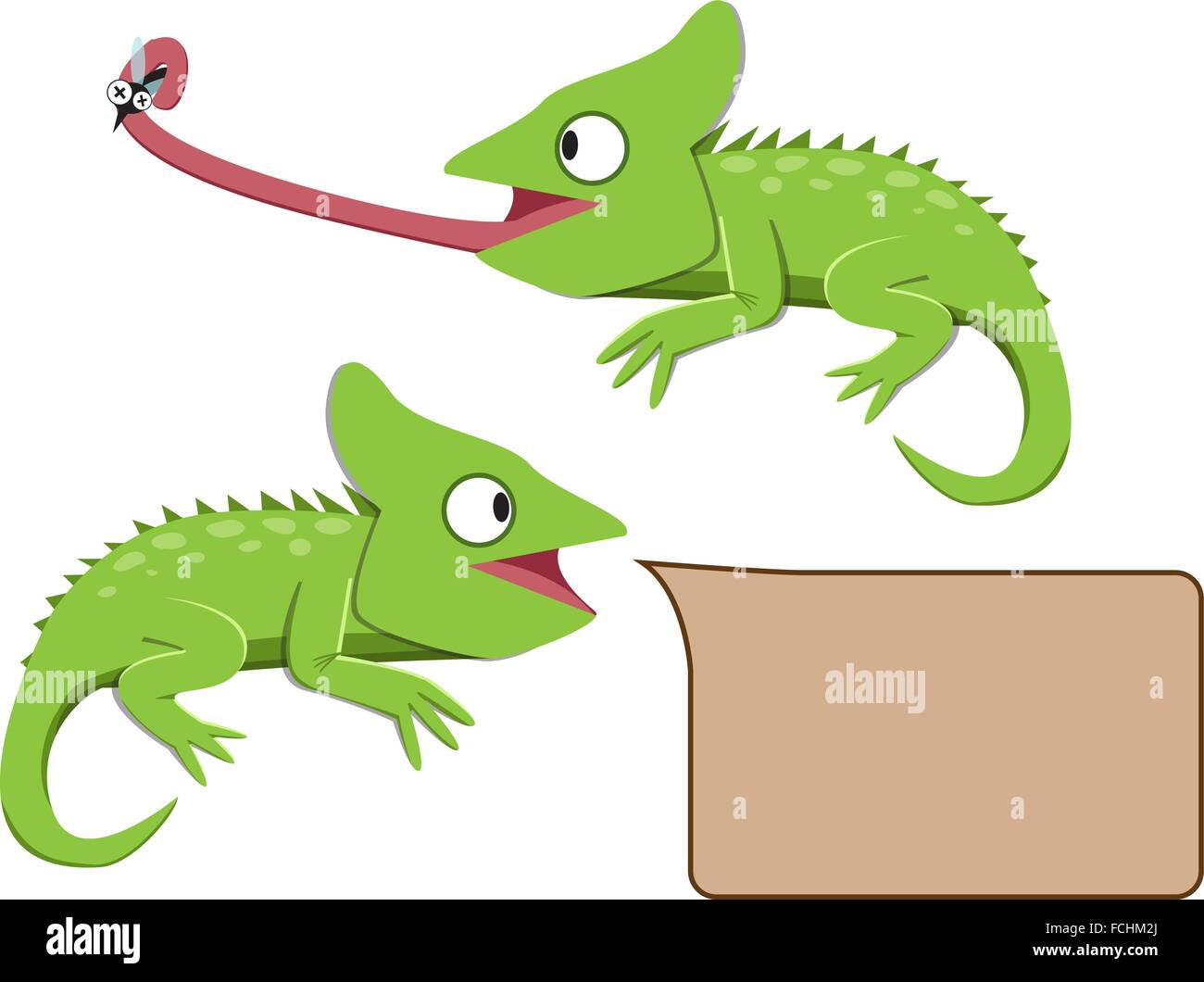 Iguana eating zoo Stock Vector Images - Alamy