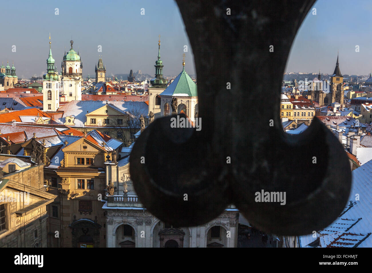 Towers and rooftops of Old Town, Prague, Czech Republic Stock Photo - Alamy
