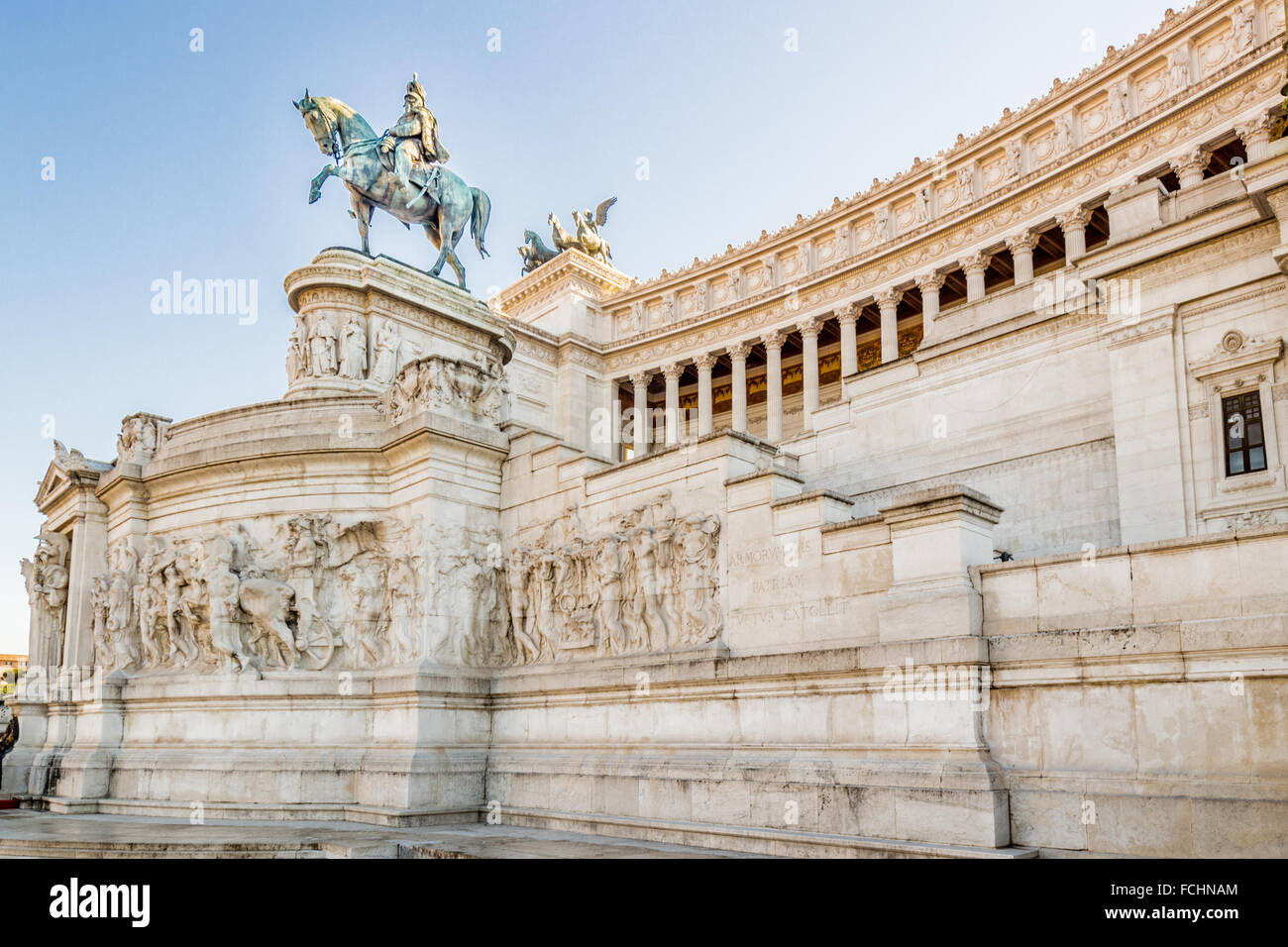 white imposing monument in Rome, Italy Stock Photo - Alamy