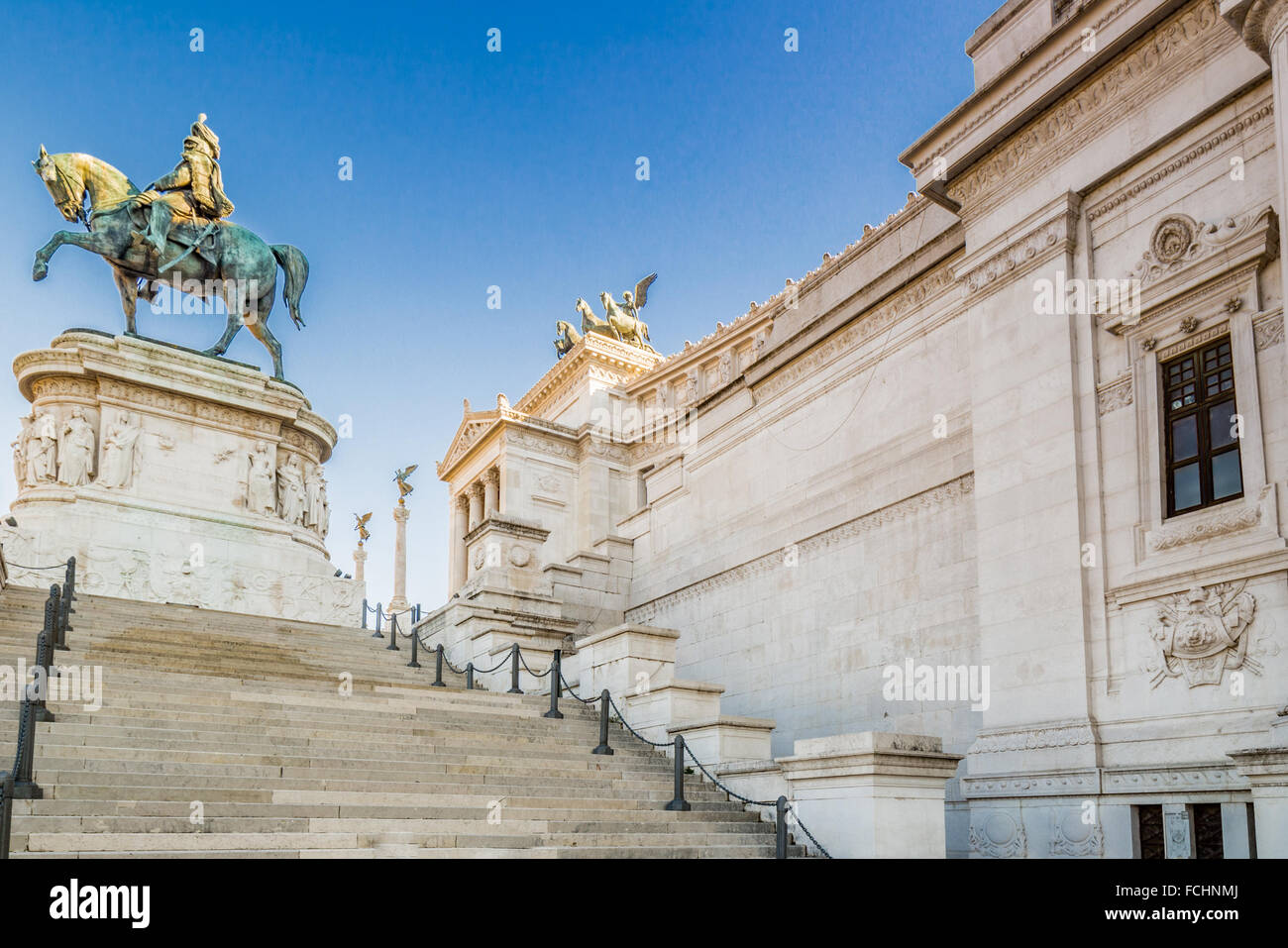 white imposing monument in Rome, Italy Stock Photo - Alamy