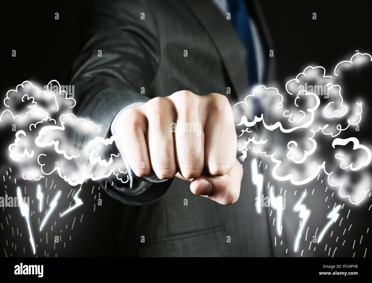 Hand holding lightning hi-res stock photography and images - Alamy