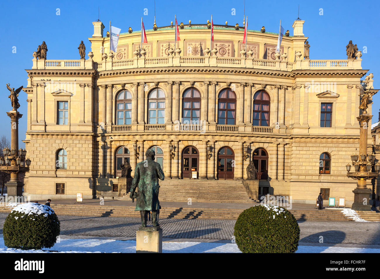 Prague Rudolfinum concert hall on Jan Palach Square in Prague, Czech ...
