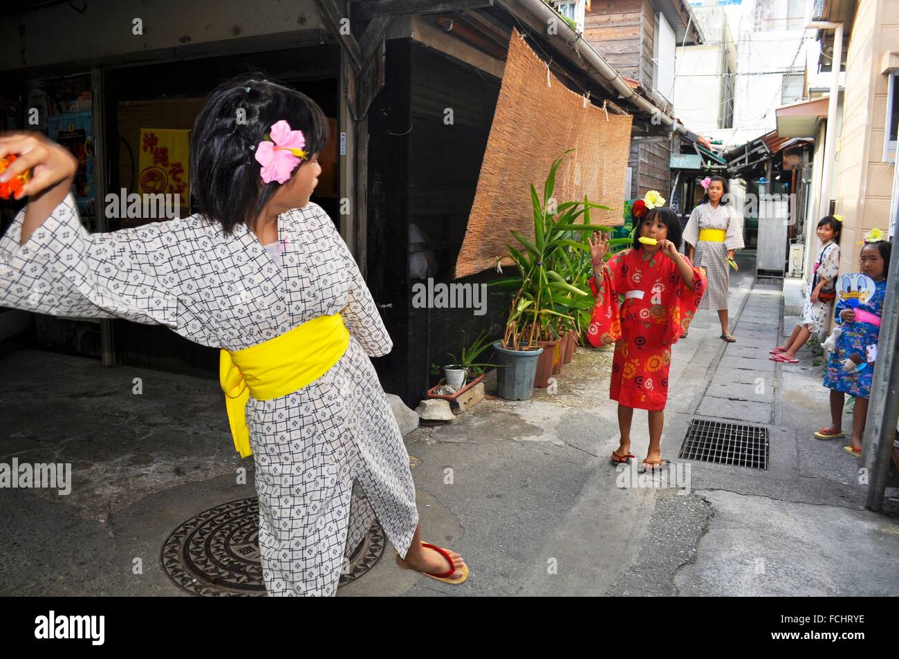 Naha okinawa japan kimono hi-res stock photography and images - Alamy