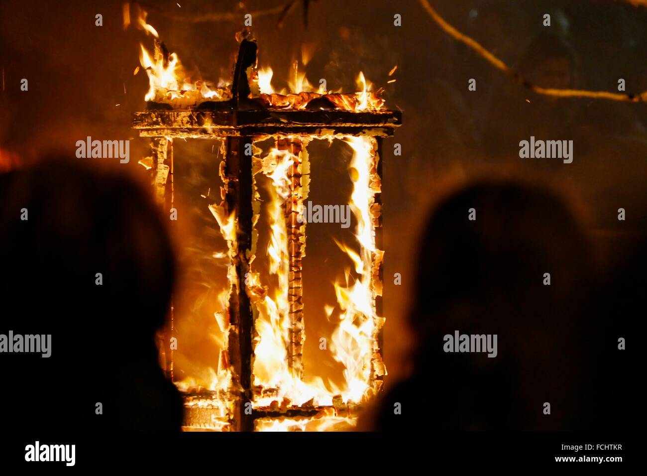 Burning cross symbol hi-res stock photography and images - Alamy
