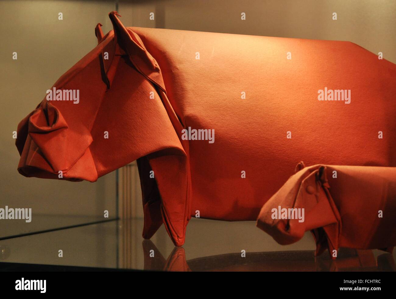 Narita, Japan: origami exhibit at the international airport Stock Photo ...
