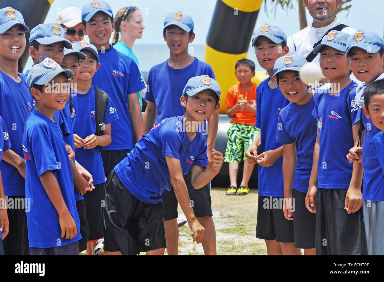 Boy playing baseball japan hi-res stock photography and images - Alamy