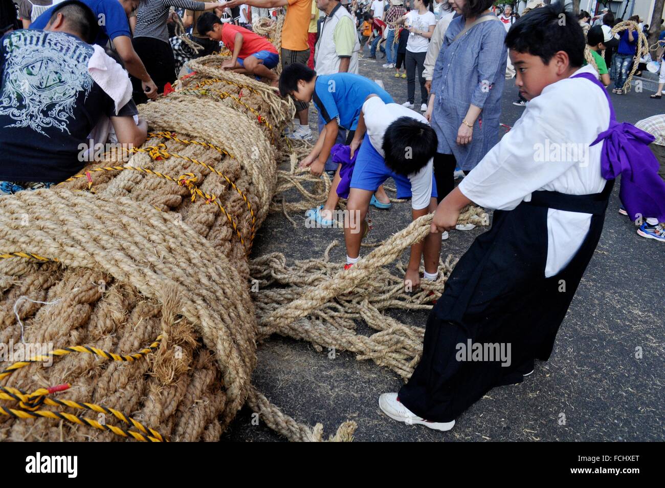 Naha okinawa tug of war hi-res stock photography and images - Alamy