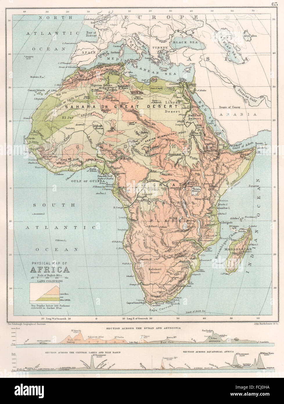 Abyssinia map hi-res stock photography and images - Alamy