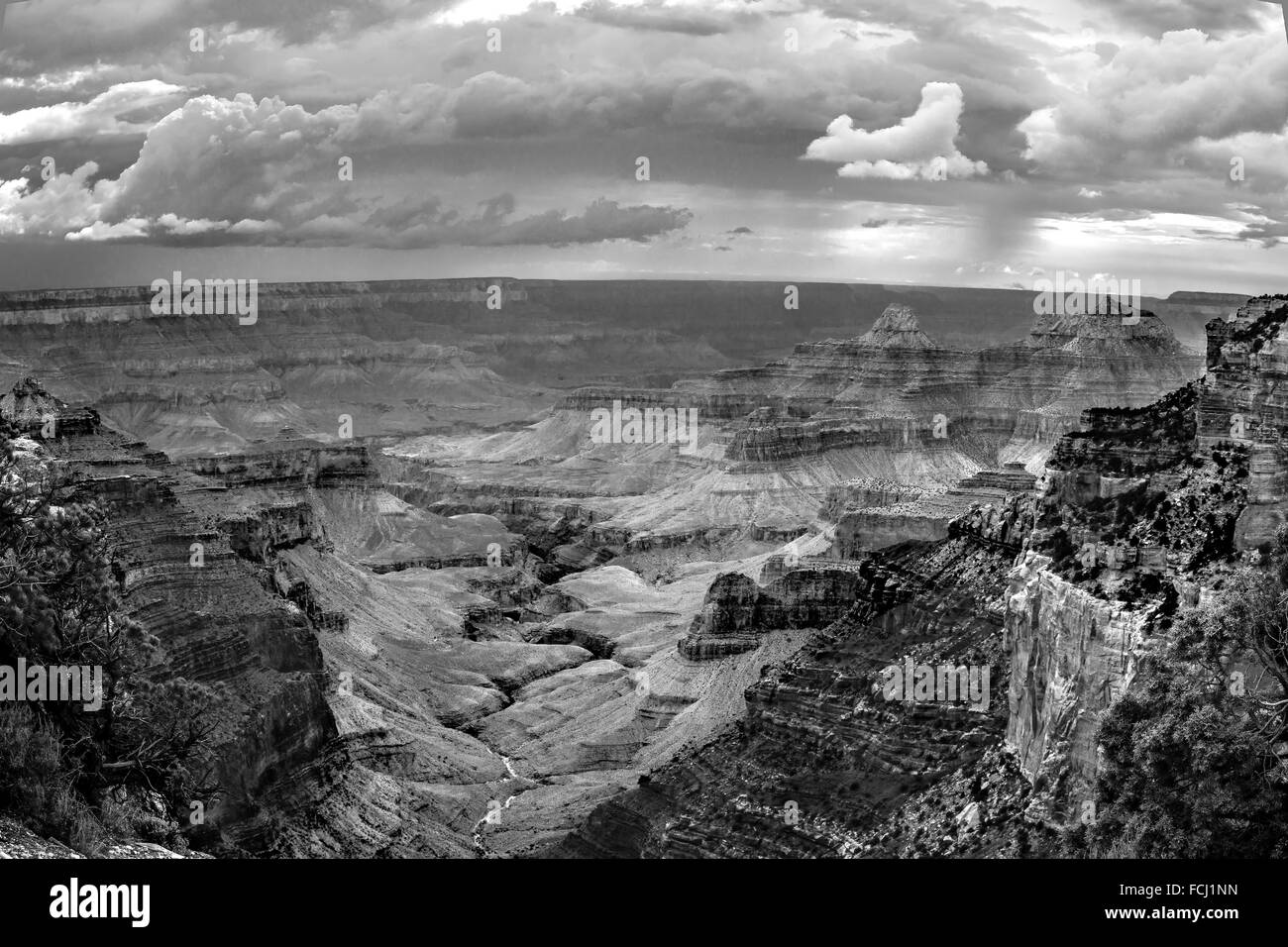 Storms pass over the North Rim of the Grand Canyon at Grand Canyon ...