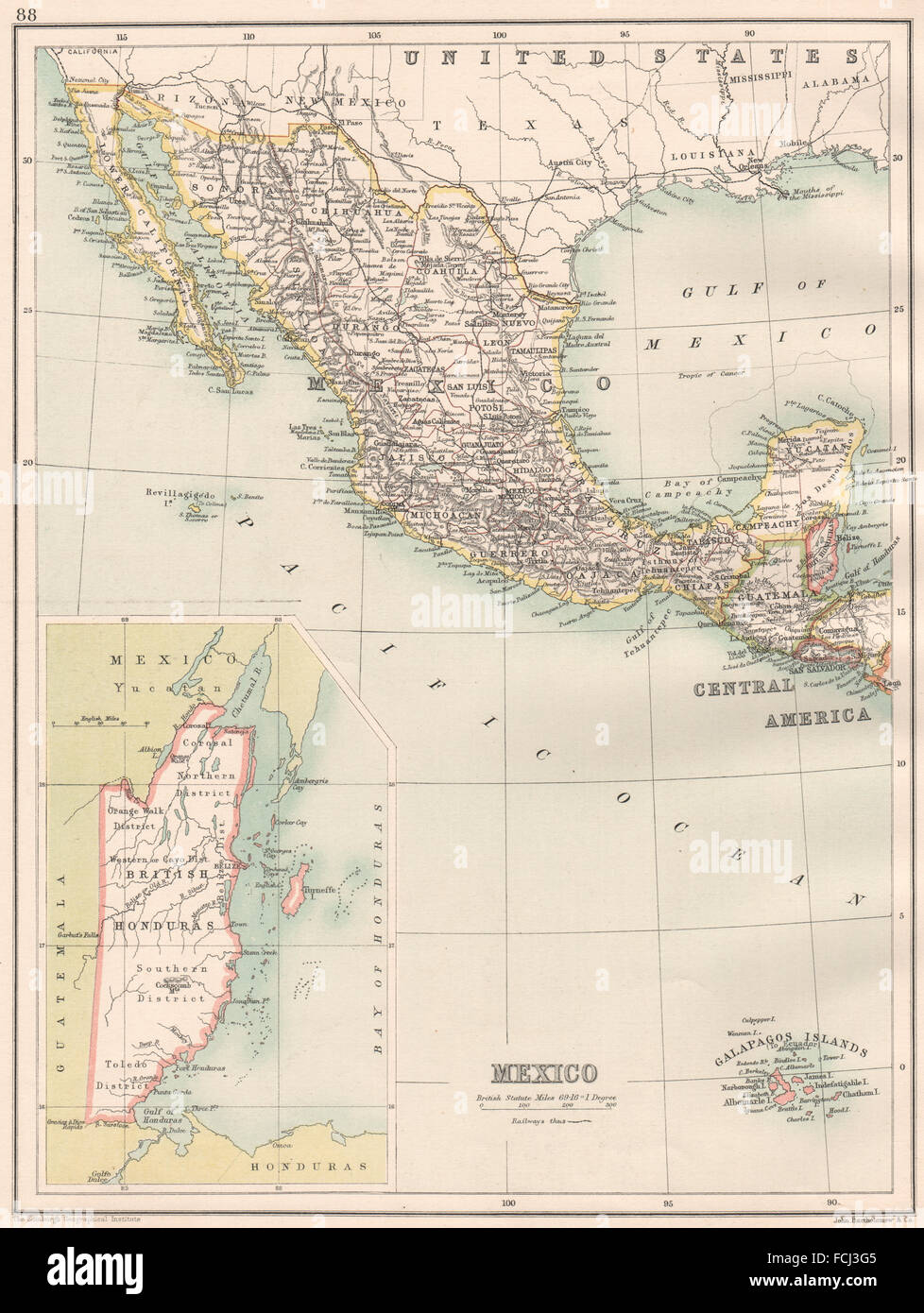 Maps of belize hi-res stock photography and images - Alamy