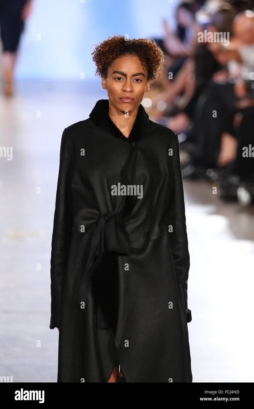A model walks Wild runway at the FTL Moda Spring 2016 during NYFW Stock ...