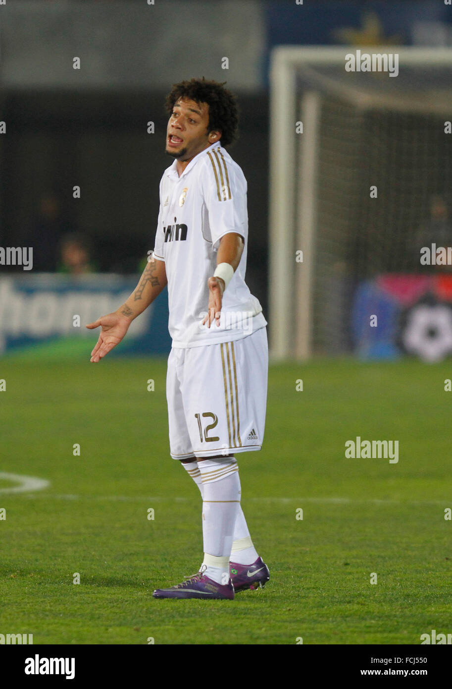 Real Madrid player Marcelo gestures during a Match Stock Photo - Alamy