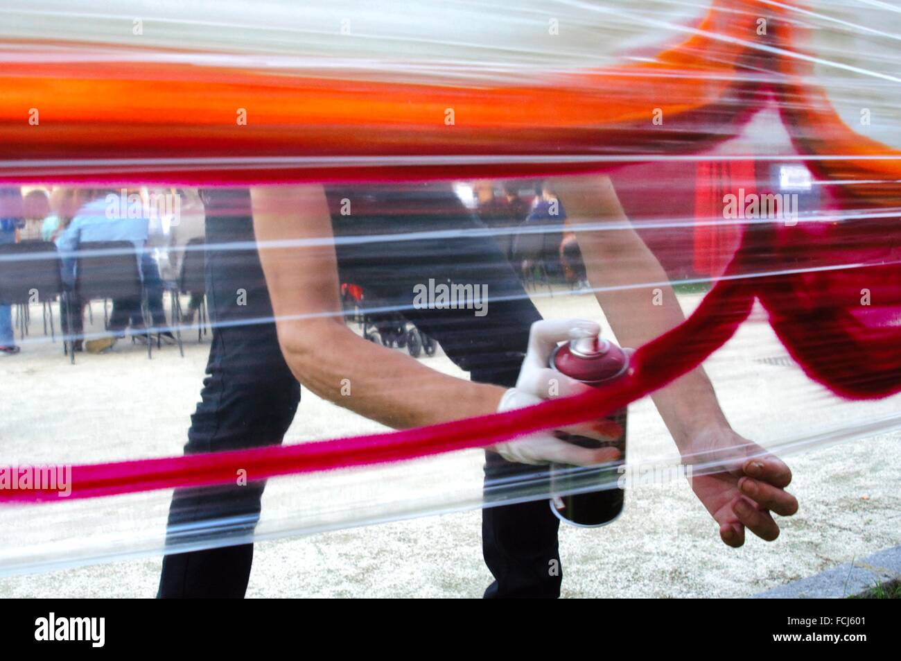 Hand Spray Painting Stock Photo - Alamy