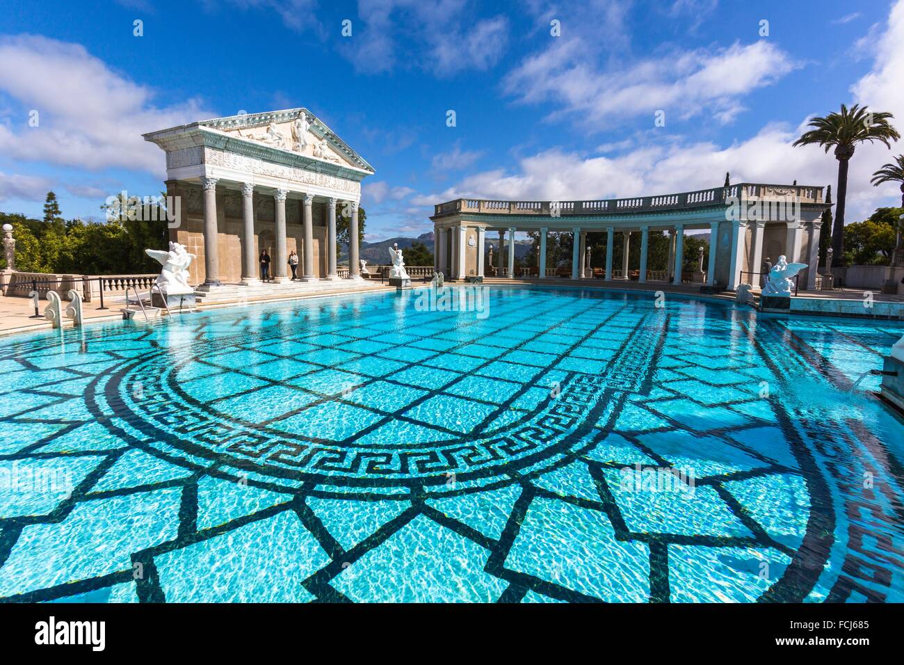 Scenic Neptune Pool in Hearst Castle, California, USA Stock Photo - Alamy