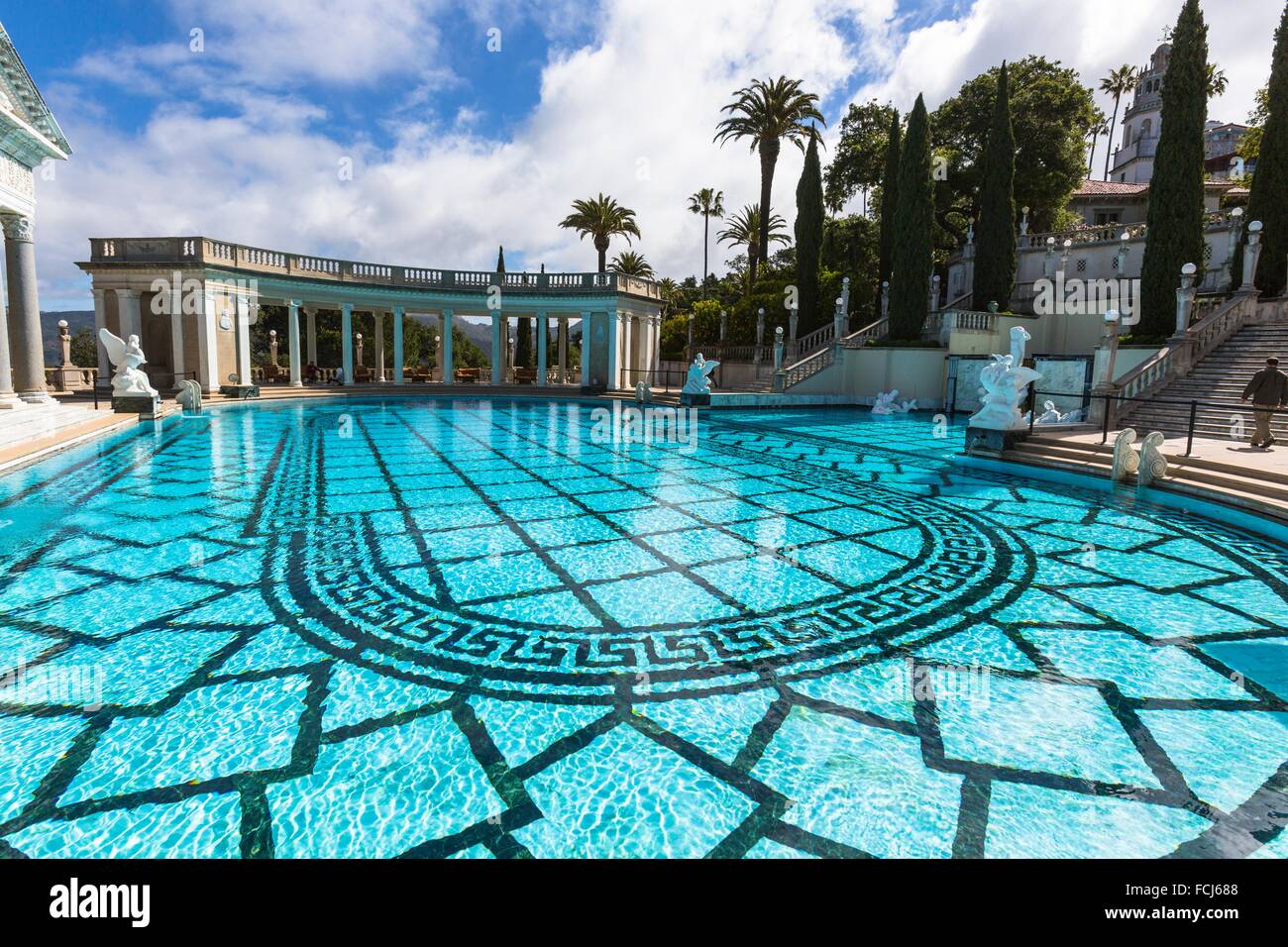 Scenic Neptune Pool in Hearst Castle, California, USA Stock Photo - Alamy