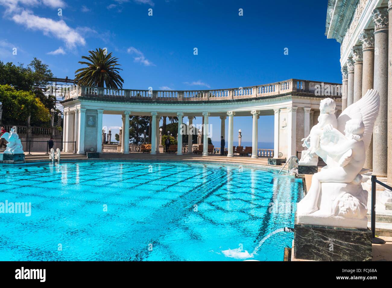 Scenic Neptune Pool in Hearst Castle, California, USA Stock Photo - Alamy