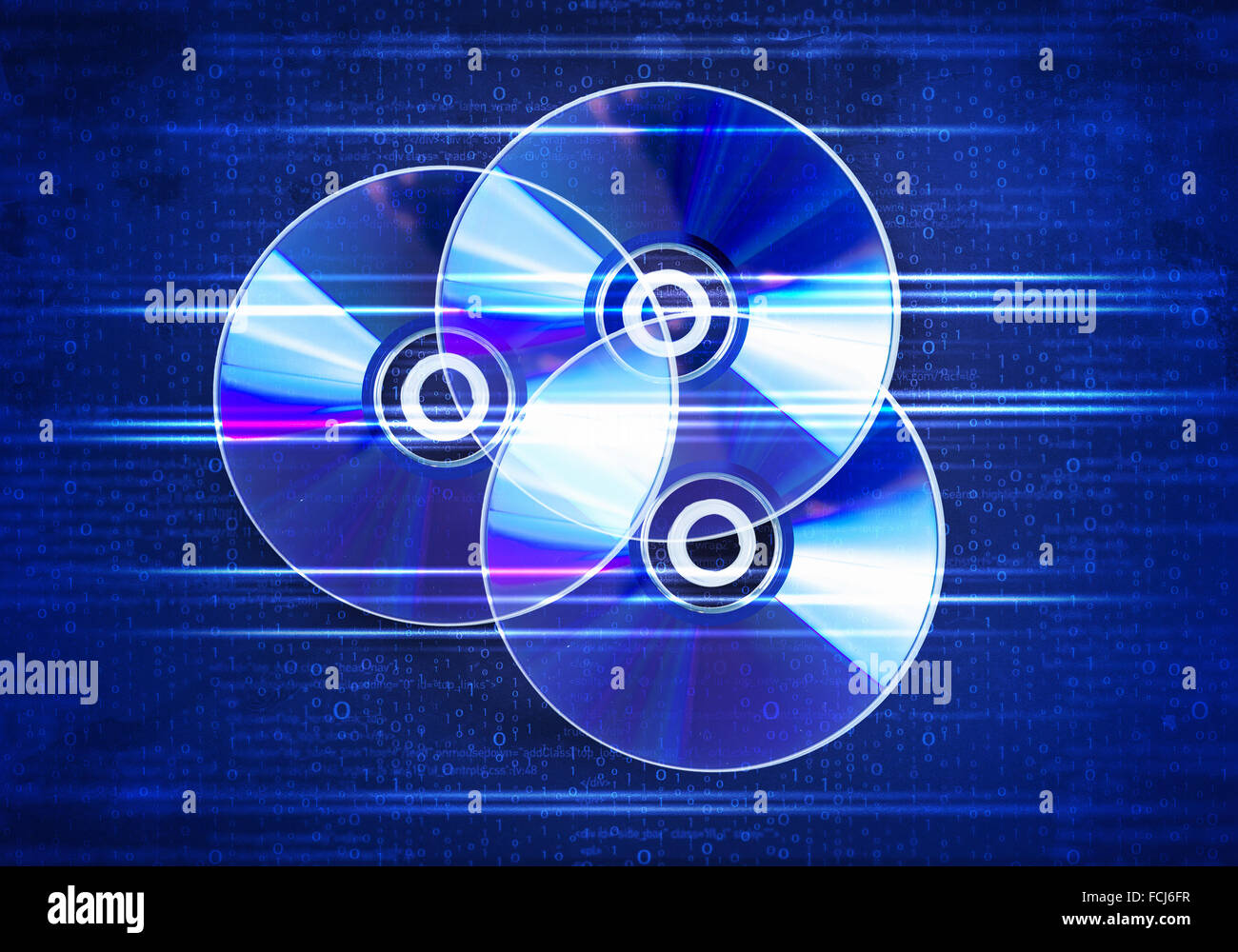 Collection of three cd discs on digital background Stock Photo - Alamy