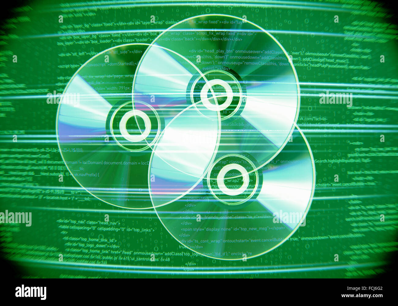 Collection of three cd discs on digital background Stock Photo - Alamy
