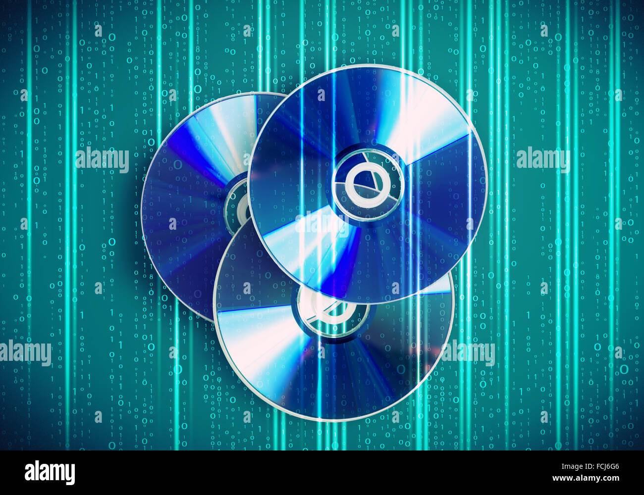 Collection of three cd discs on digital background Stock Photo - Alamy