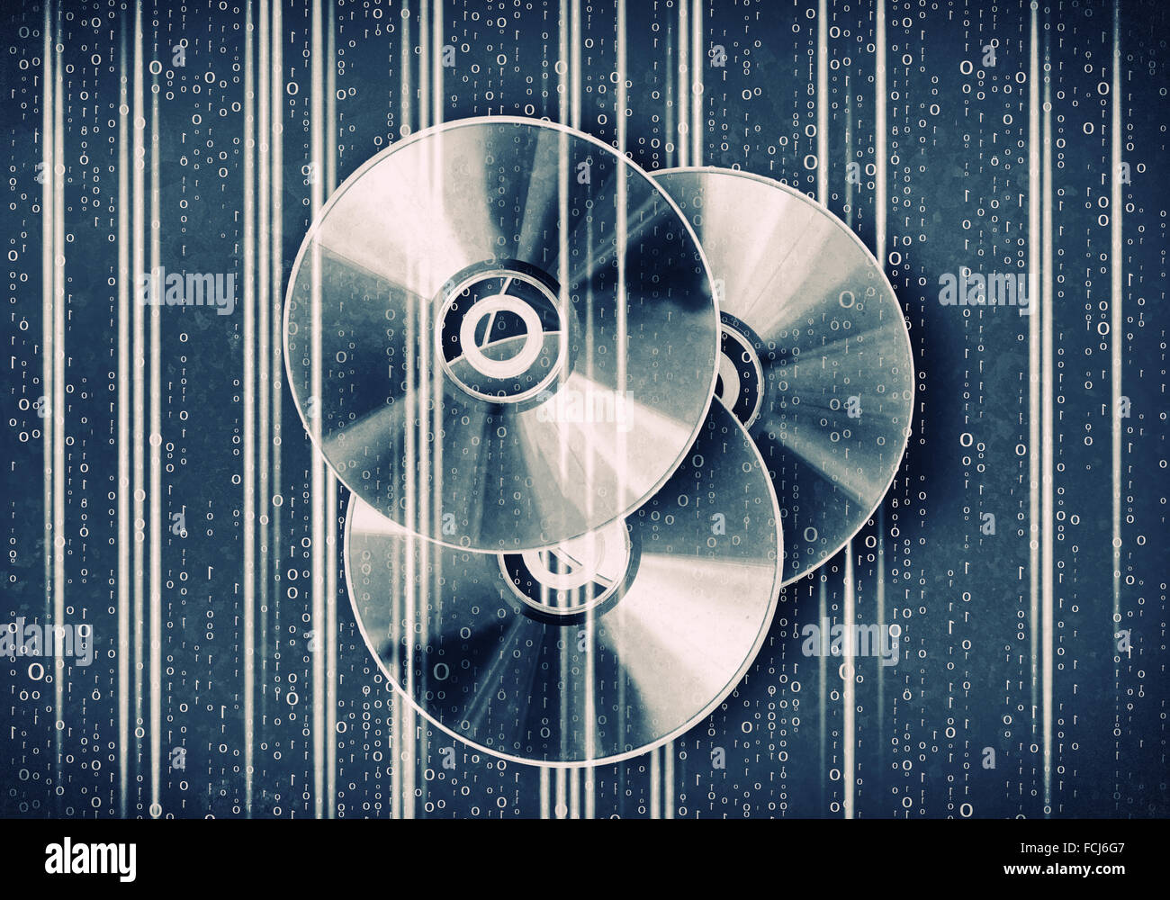 Collection of three cd discs on digital background Stock Photo - Alamy