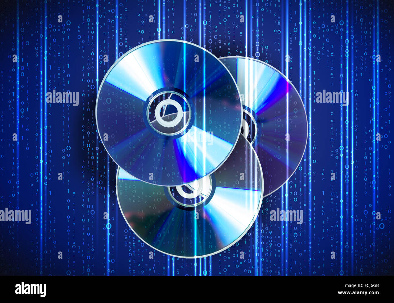 Collection of three cd discs on digital background Stock Photo - Alamy