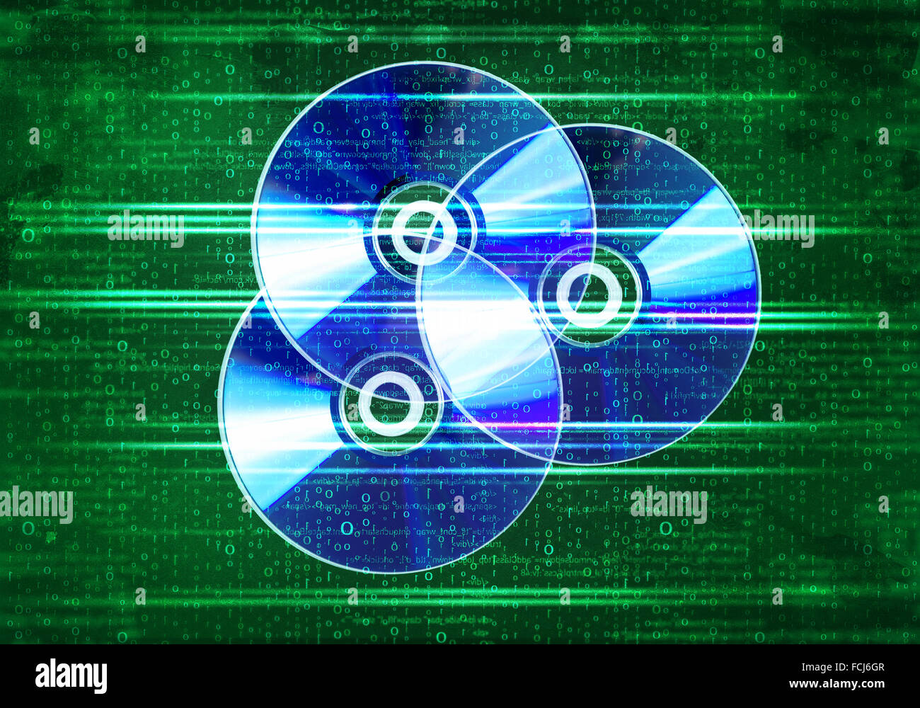 Collection of three cd discs on digital background Stock Photo - Alamy