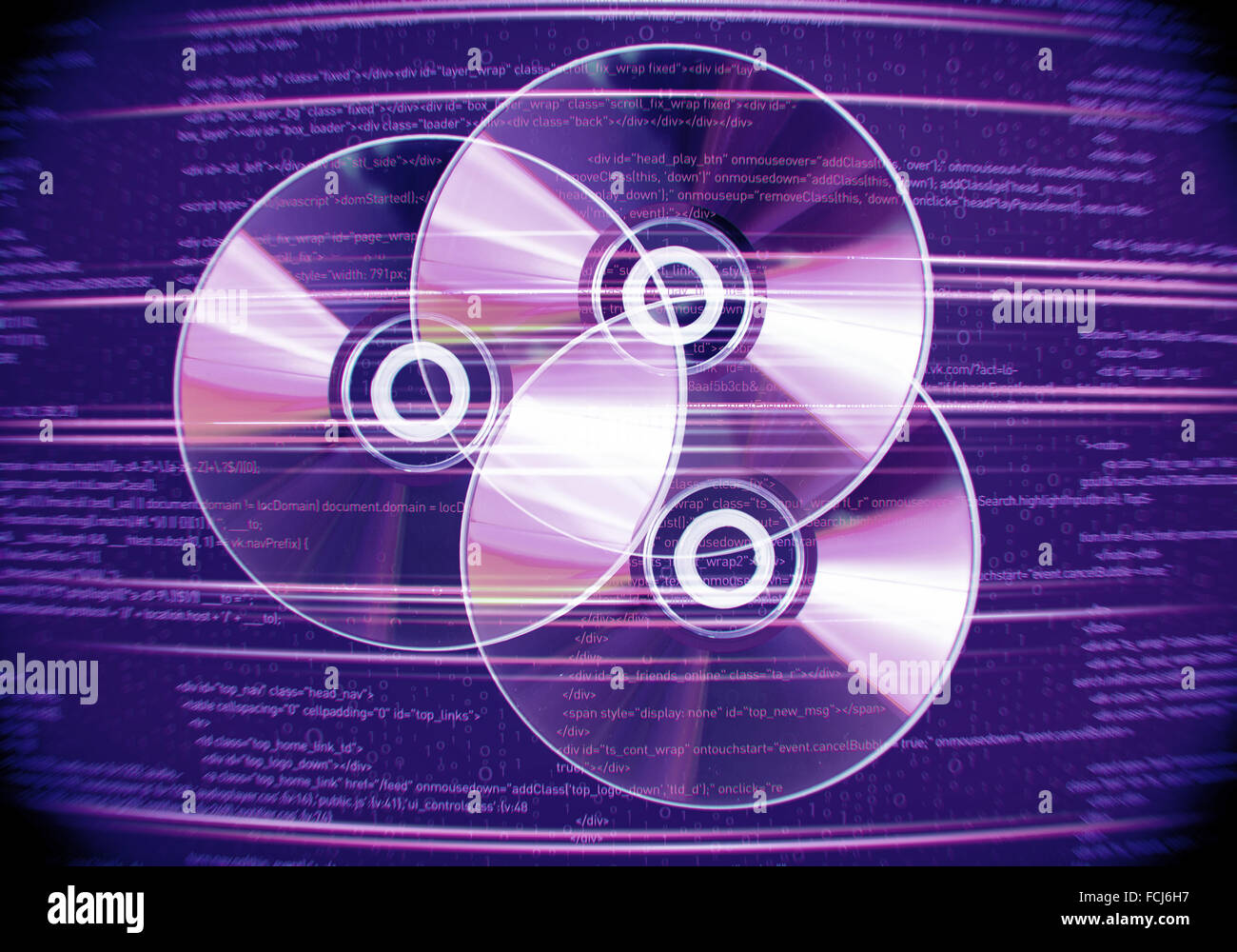 Collection of three cd discs on digital background Stock Photo - Alamy