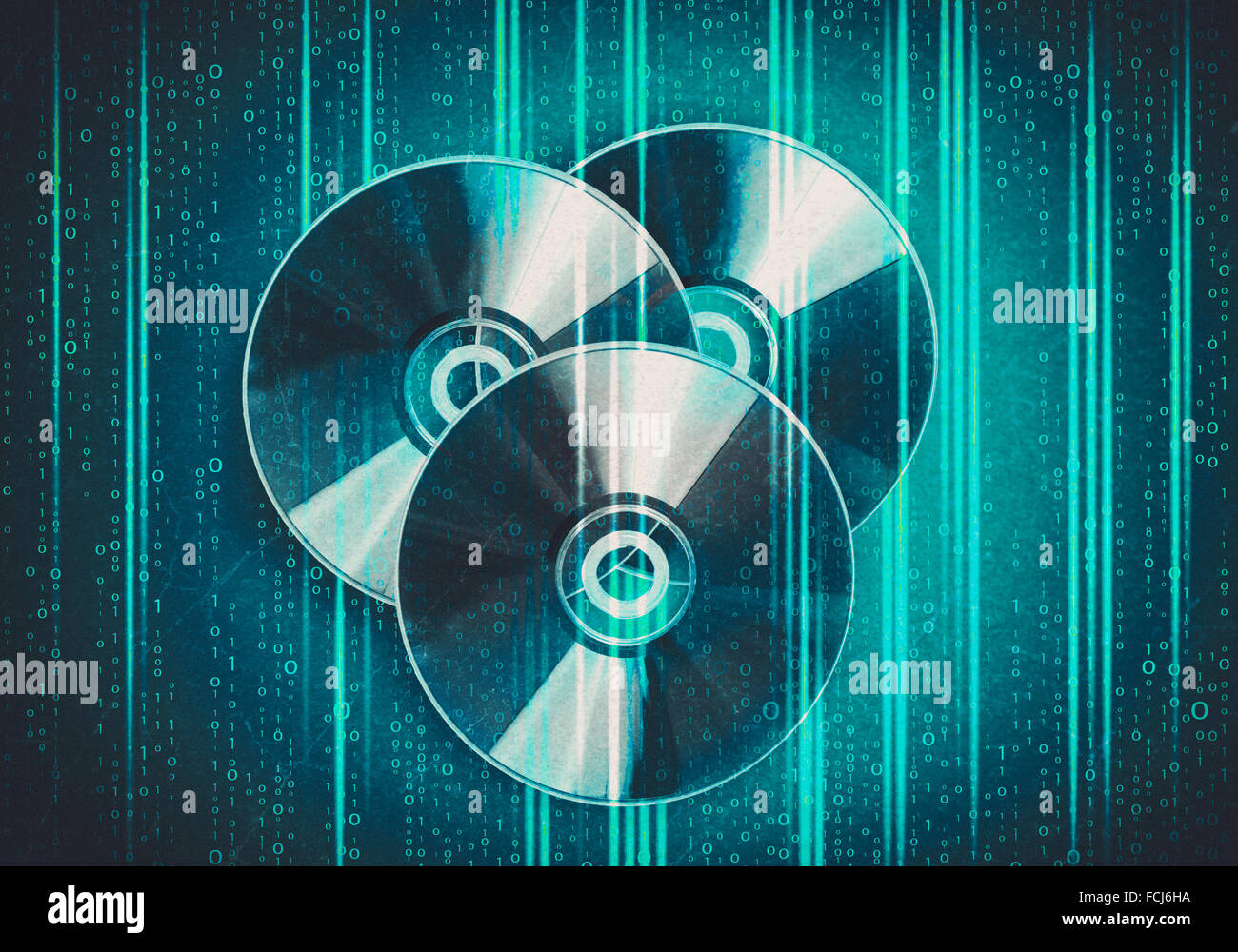 Collection of three cd discs on digital background Stock Photo - Alamy