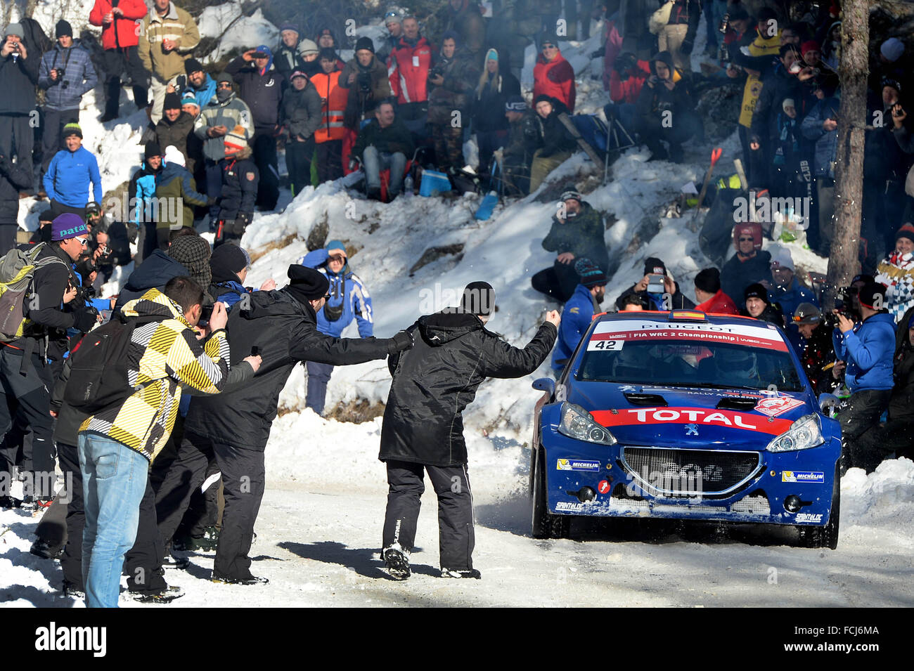 Monte Carlo, Monaco. 21st Jan, 2016. The Monte Carlo Rally 2016. The ...