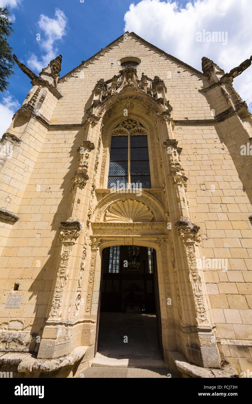 Palace chapel Notre Dame d´Ussé on the grounds of the Château d´Ussé in ... Palace chapel Notre Dame d´Ussé on the grounds of the Château d´Ussé in ...