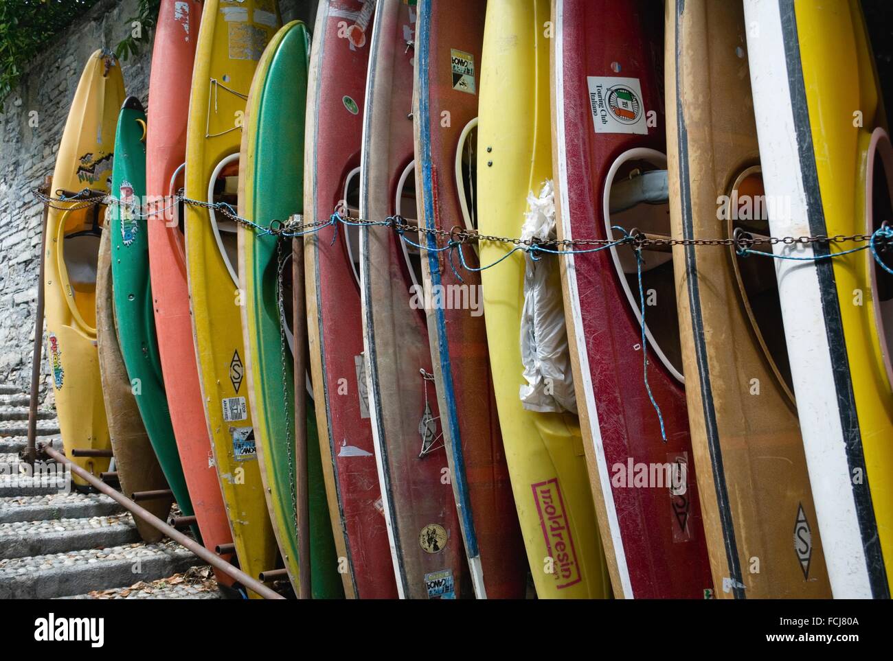 Kayak line up hi-res stock photography and images - Alamy