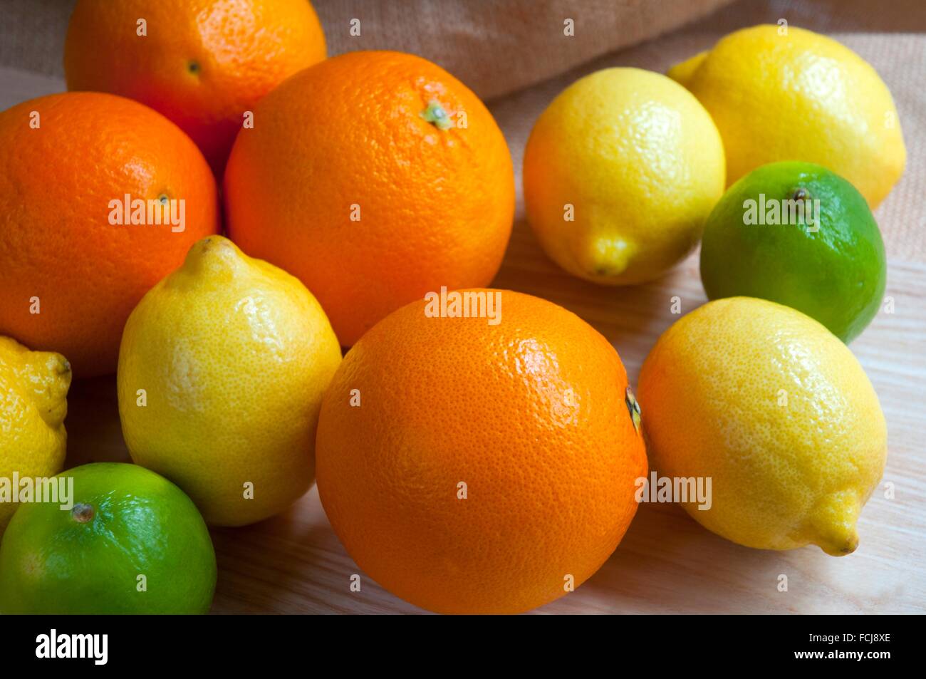 Assorted citrus fruits. Still life Stock Photo - Alamy