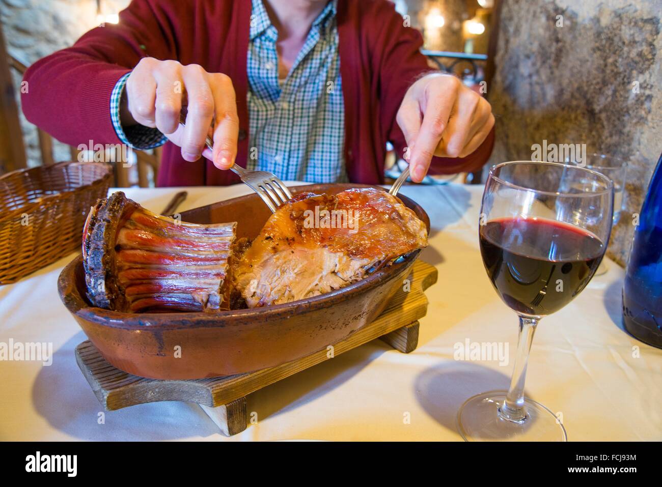 Lamb menu image hi-res stock photography and images - Alamy