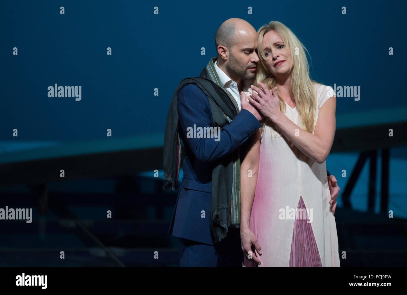 Hamburg, Germany. 20th Jan, 2016. Susanne Elmark as Claudia (R) and ...