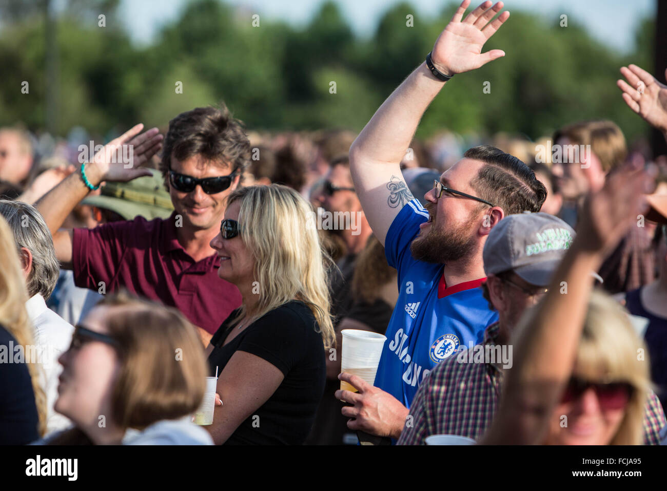 The crowd at The Whigs show Stock Photo - Alamy