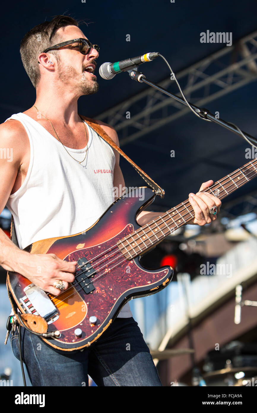 Bassist, Timothy Deaux Stock Photo - Alamy