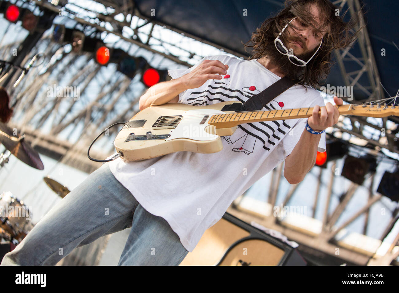 Parker Gispert on guitar Stock Photo - Alamy
