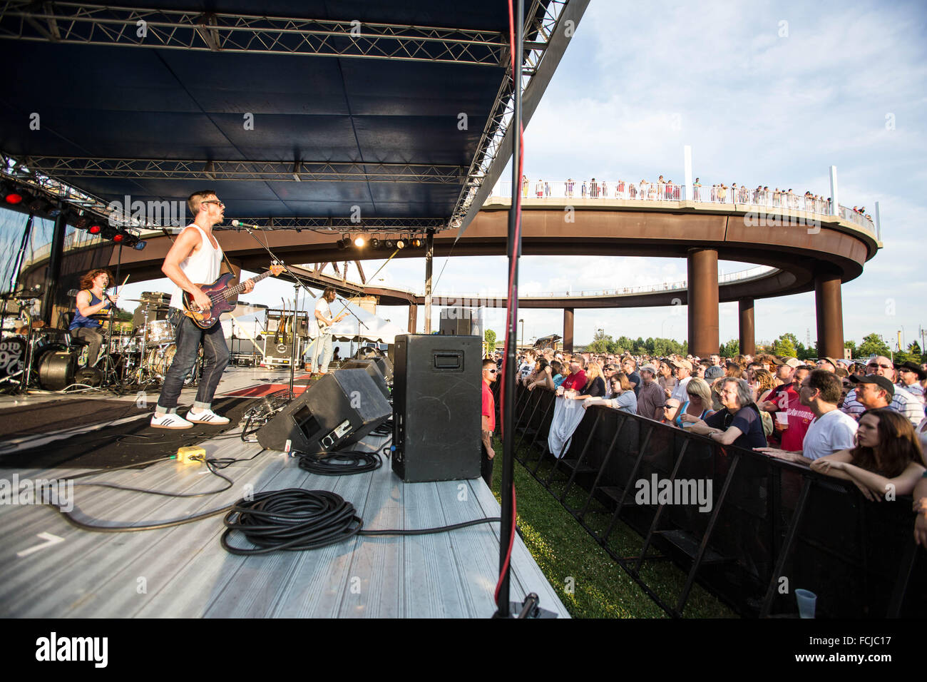 The crowd at The Whigs show Stock Photo - Alamy