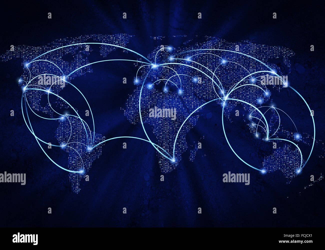 Background image with world map and connection lines Stock Photo - Alamy