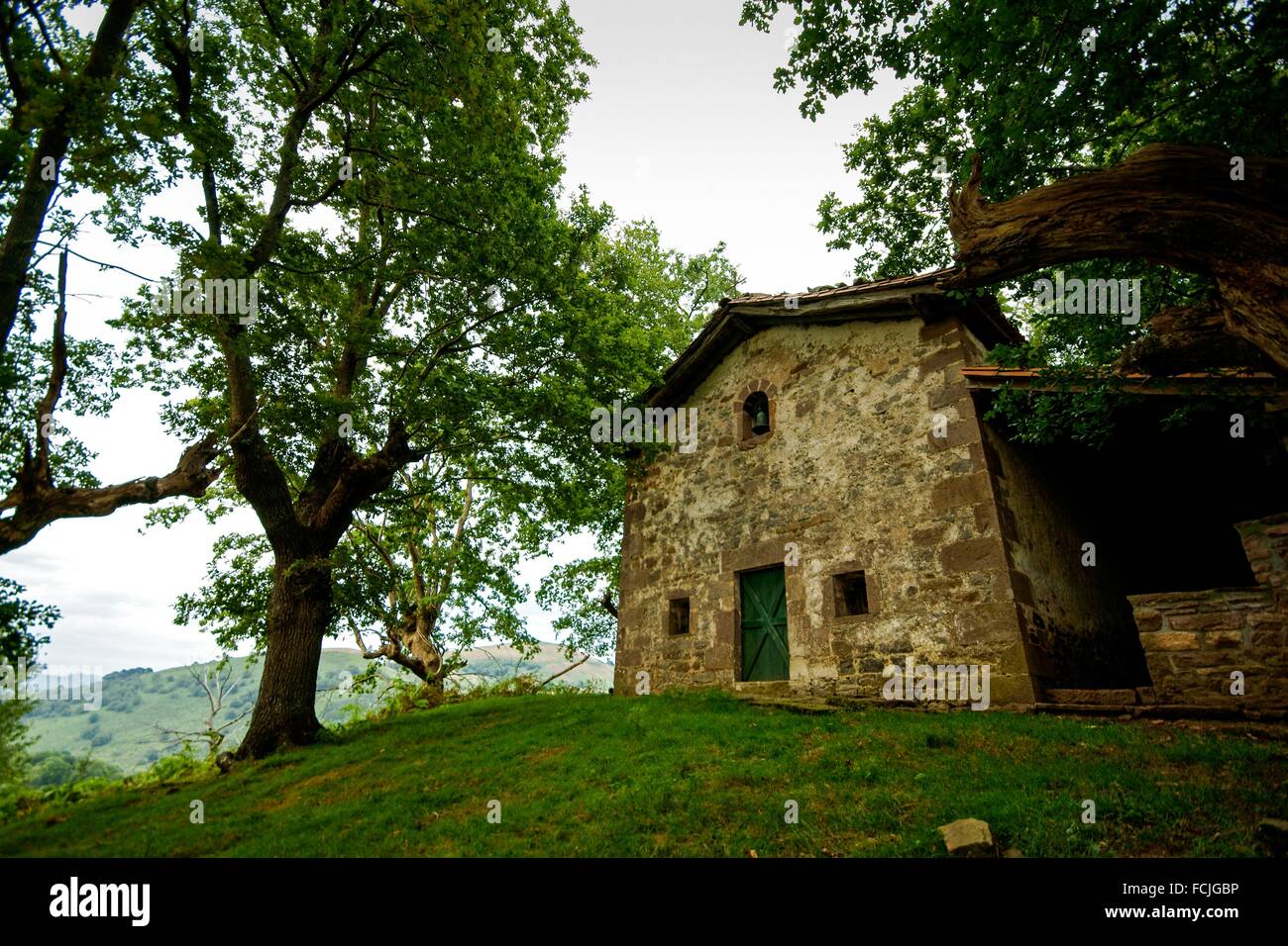 Hermitage of Santa Engracia, Elizondo, GR11 footpath, Baztan, Pyrenees ...
