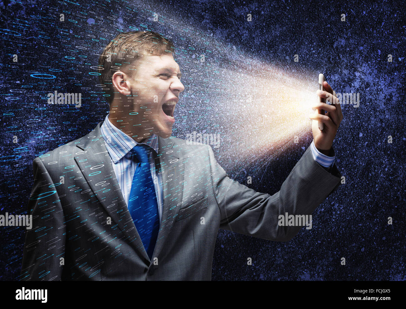 Furiously screaming hi-res stock photography and images - Alamy