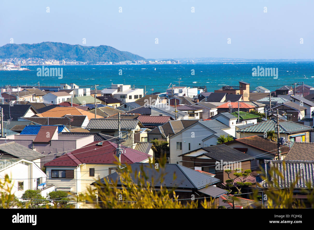 Landscape view of Kamakura town Stock Photo - Alamy