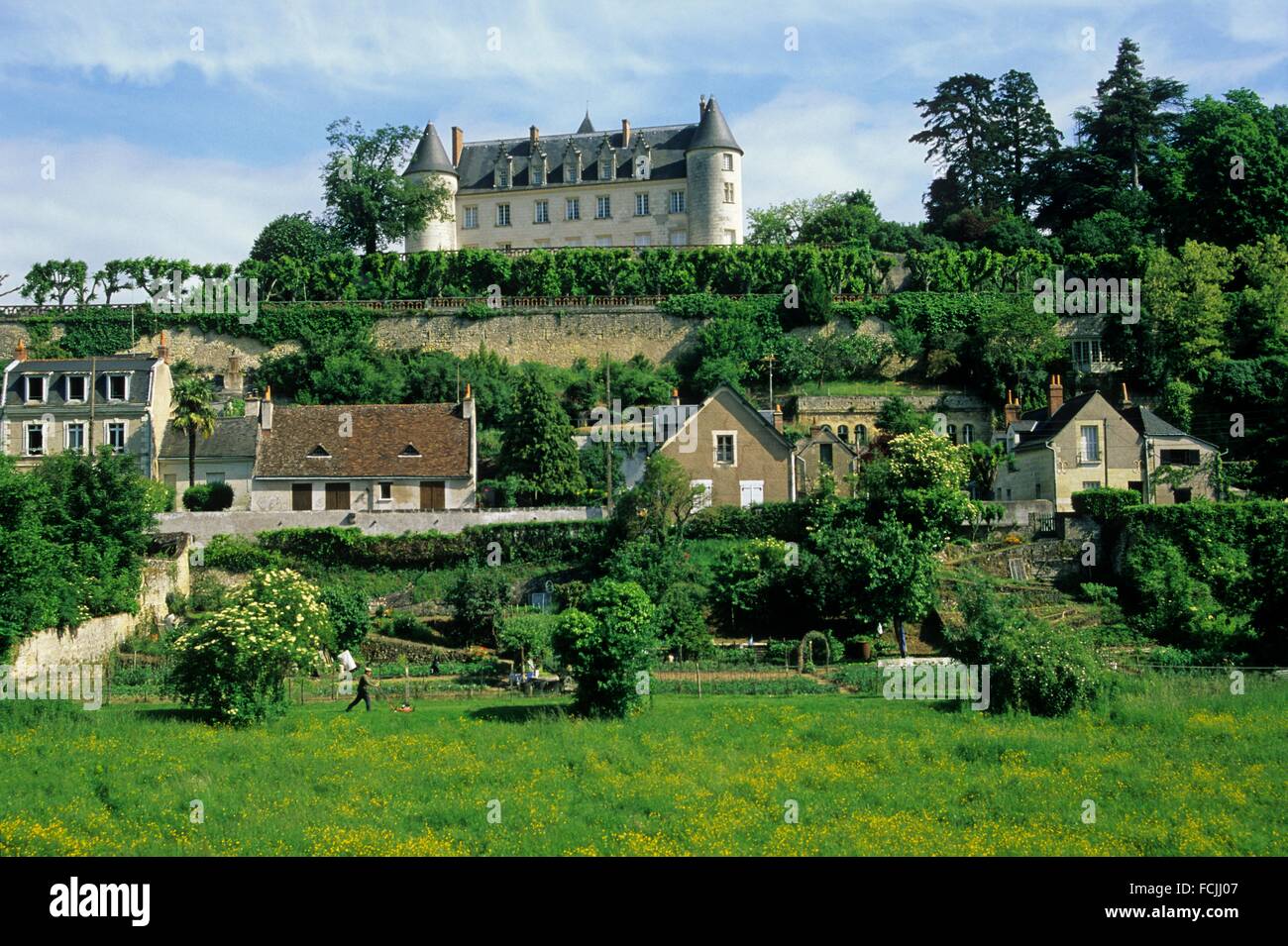 Chateau Moncontour, Vouvray, Loire valley near Tours, Indre-et-Loire ...