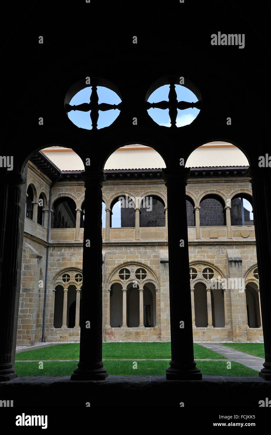 cloister of the ancient Dominican monastery of the 16th century housing ...