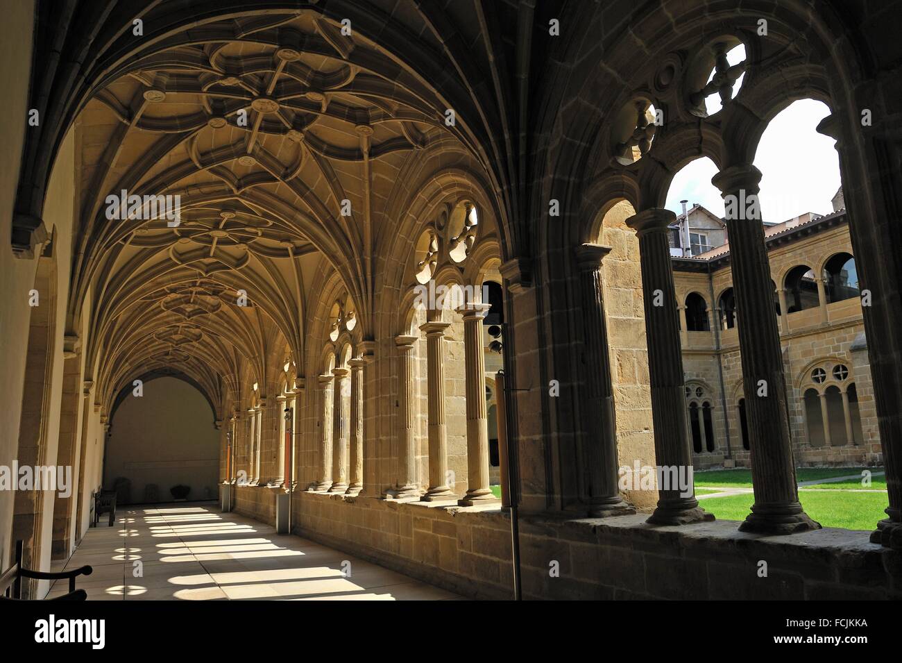 cloister of the ancient Dominican monastery of the 16th century housing ...