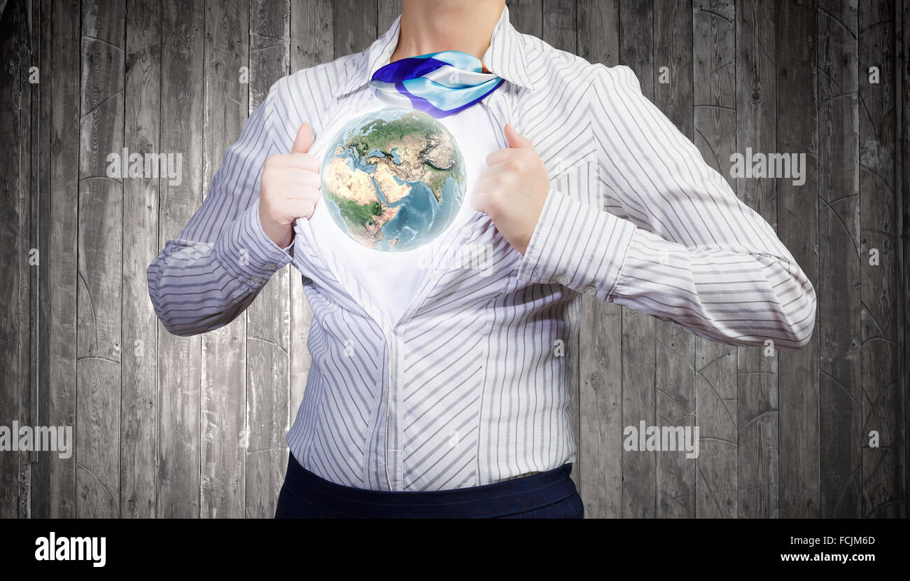 Woman tearing open shirt hi-res stock photography and images - Alamy